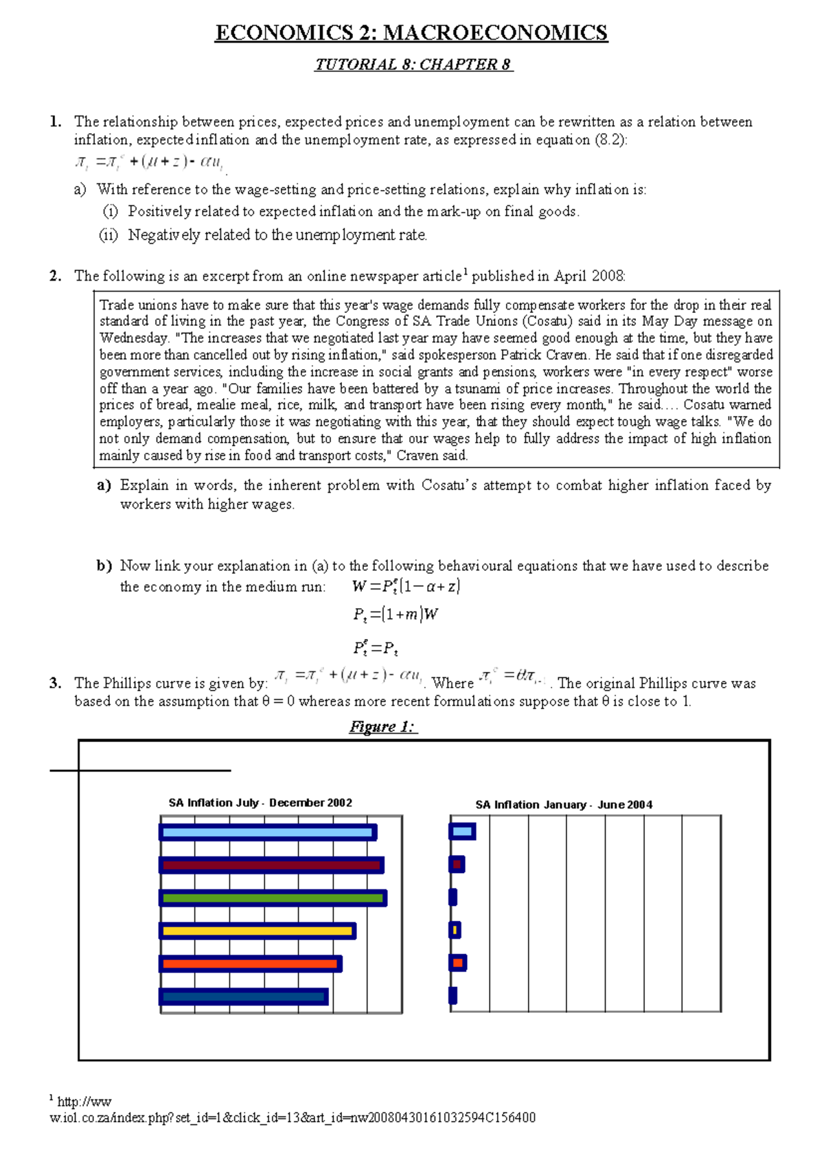 Macro Tutorial 8-Chapter 8 - 2025 - ECONOMICS 2: MACROECONOMICS ...