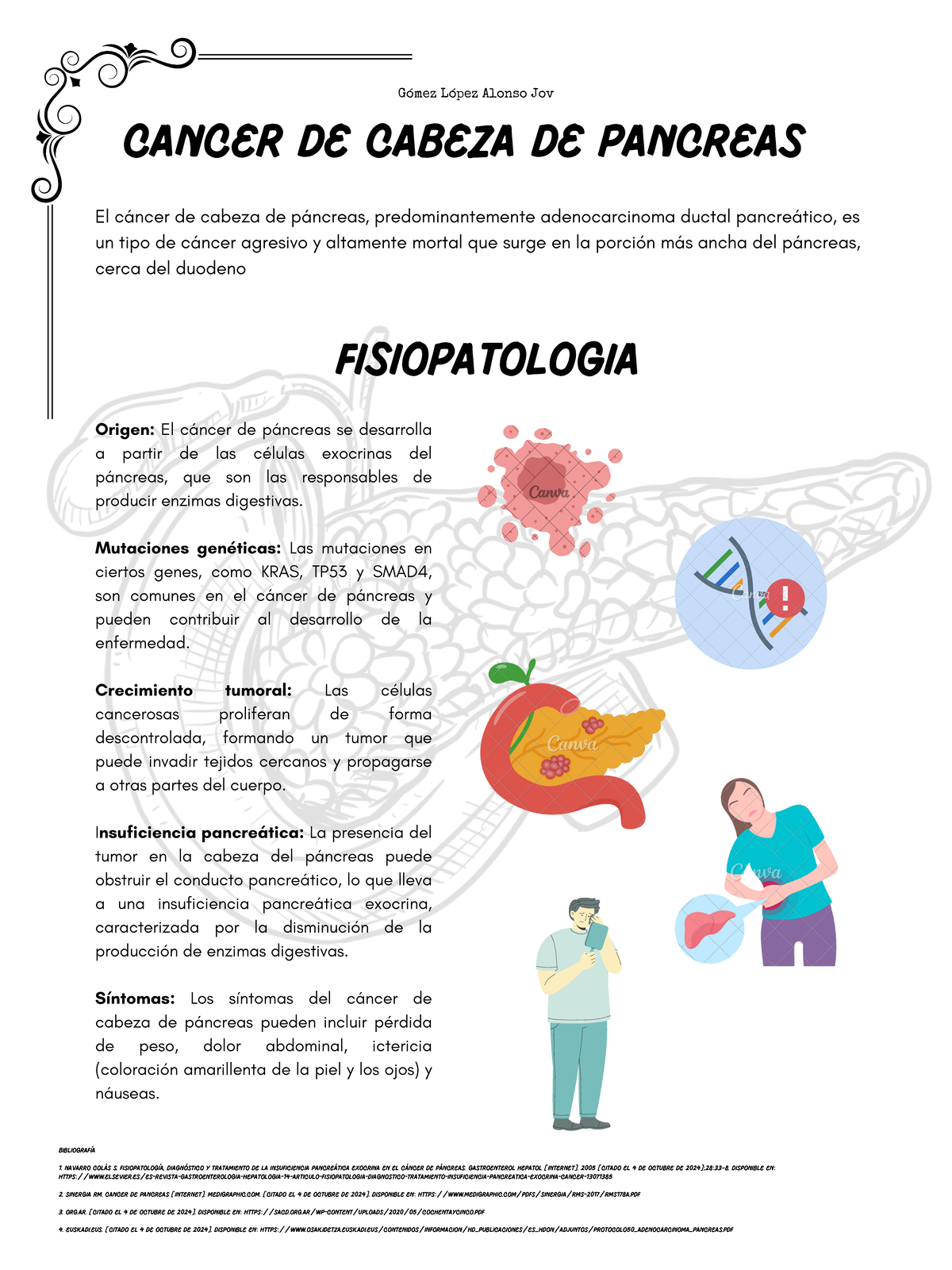 Fisiopatología del Cáncer de Cabeza de Páncreas: Estudio Completo - Studocu