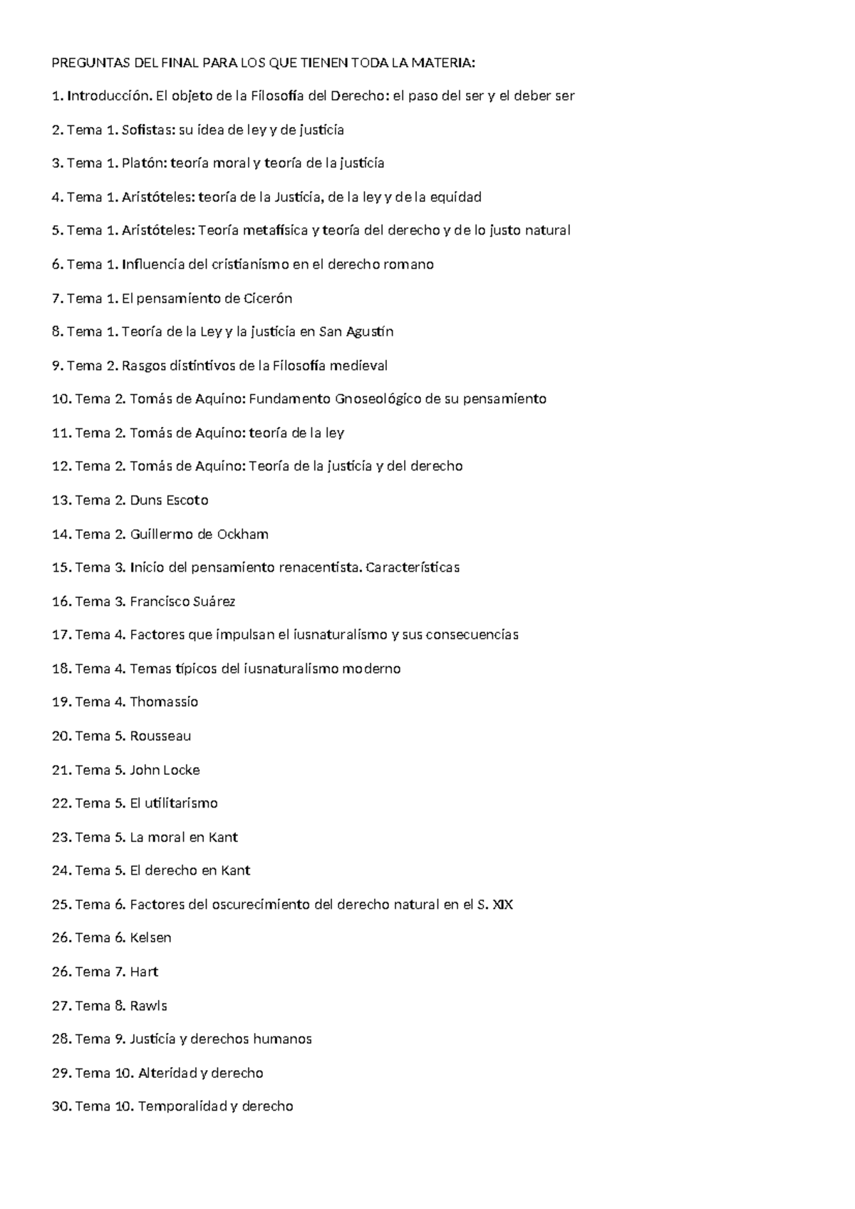 Todas las preguntas del examen oral final - PREGUNTAS DEL FINAL PARA LOS QUE TIENEN TODA LA ...