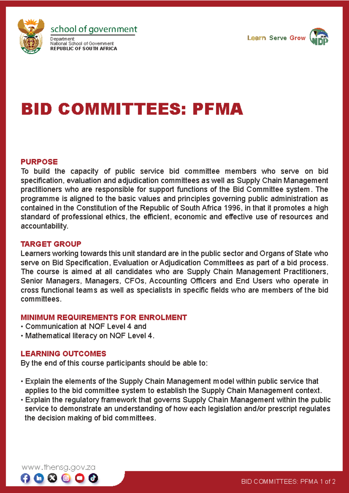 Bid-Committees-PFMA - Enhancing Public Sector Committees' Effectiveness ...