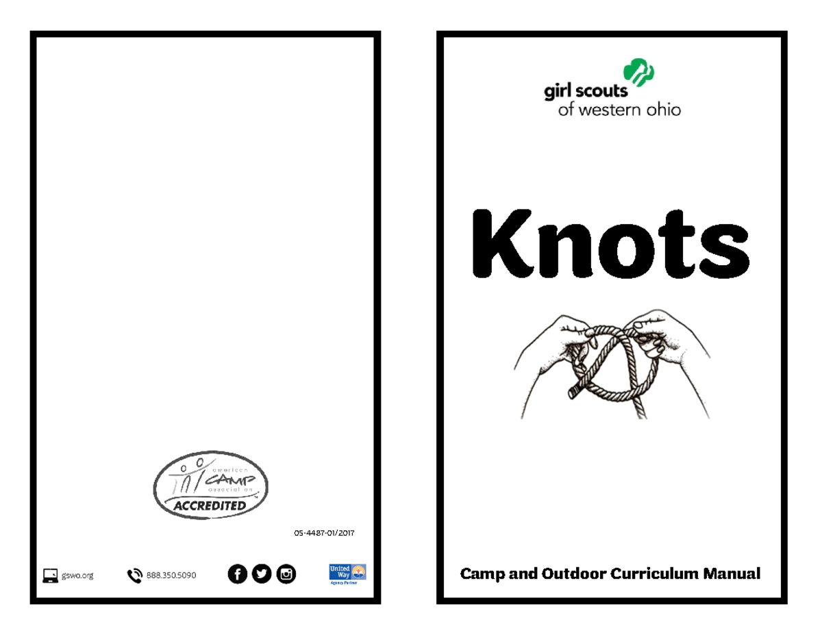 Knot Tying Techniques - Camp and Outdoor Curriculum Manual (05-4487-01 ...