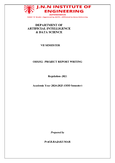 project report writing - OHS352 - Studocu