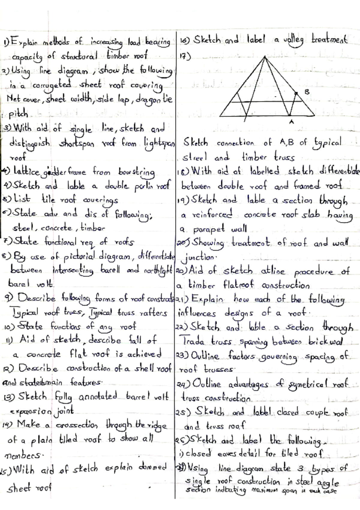 Roof Construction Methods & Load Bearing – GBC Module 2 Revision Notes ...