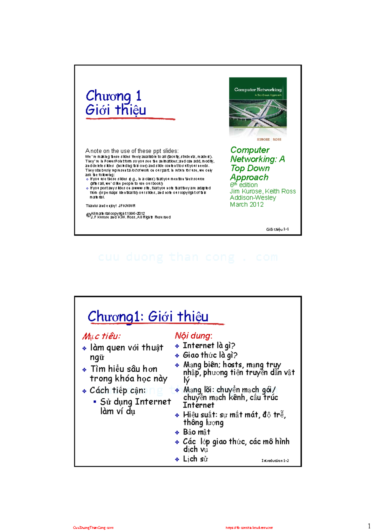 Mang-may-tinh chuong-1-gioi-thieu - [cuuduongthancong - ####### 1 ...