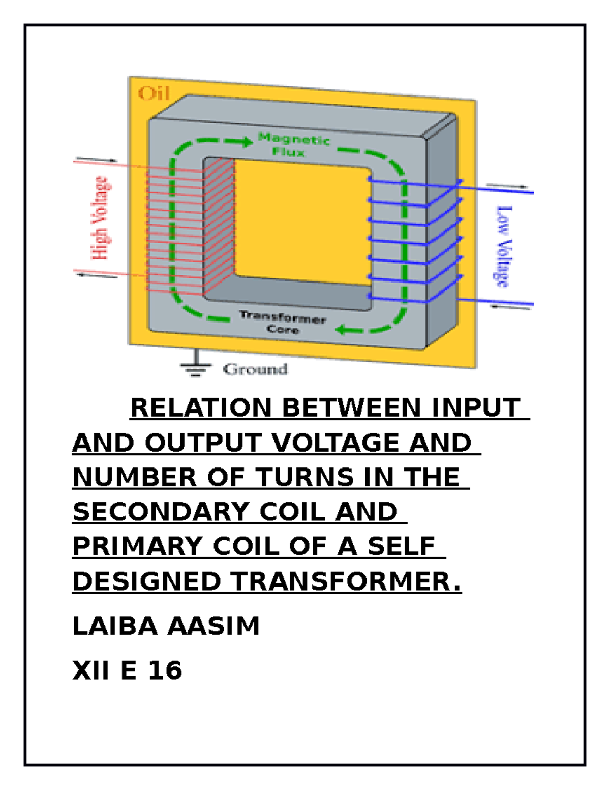 431488660 Relation Between Input And Output Voltage And Number Of Turns