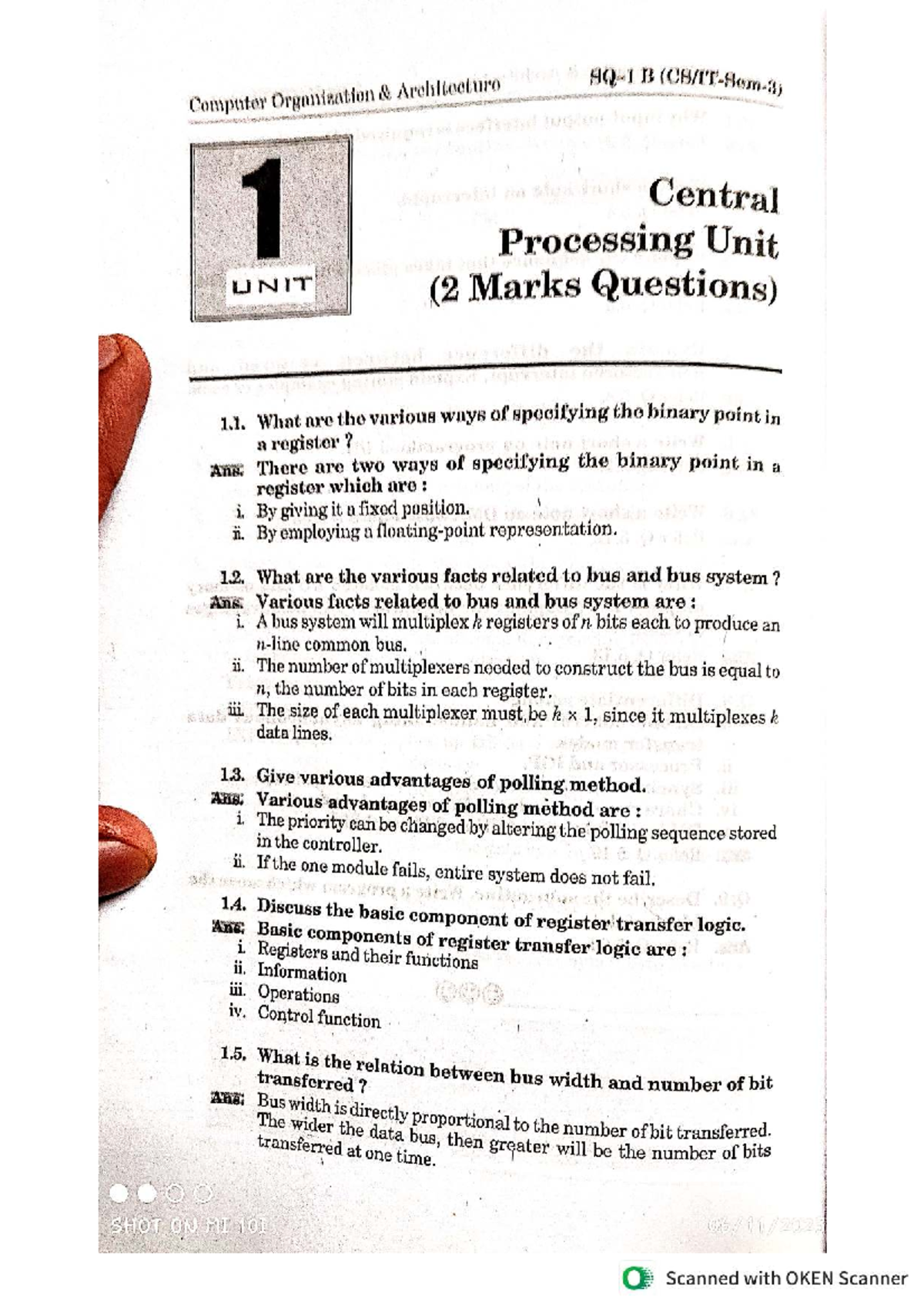 COA 2M - Key Concepts in Computer Organization & Architecture (2 Marks ...