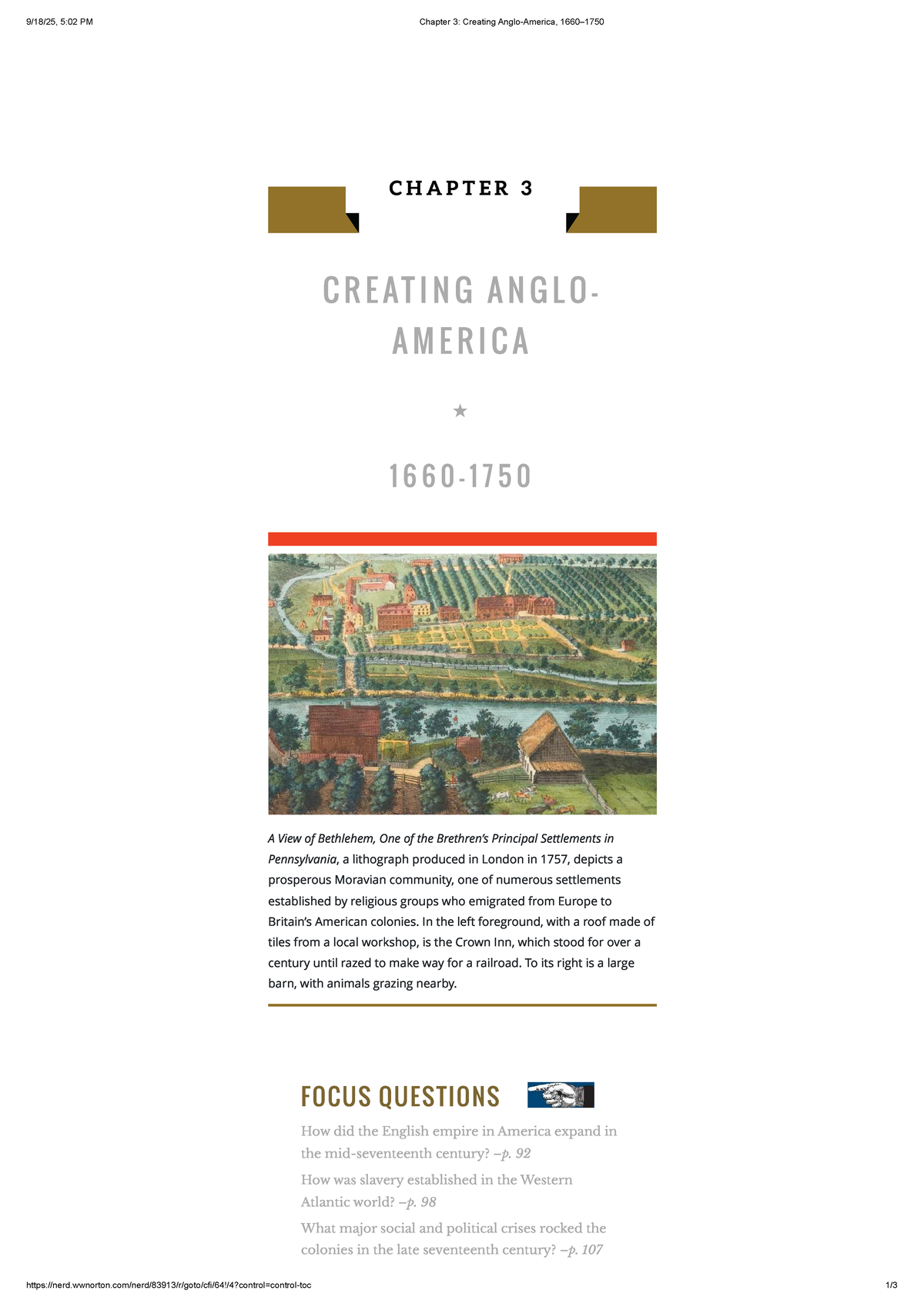 HIST 5:02 PM Chapter 3: Creating Anglo-America (1660-1750) - Studocu