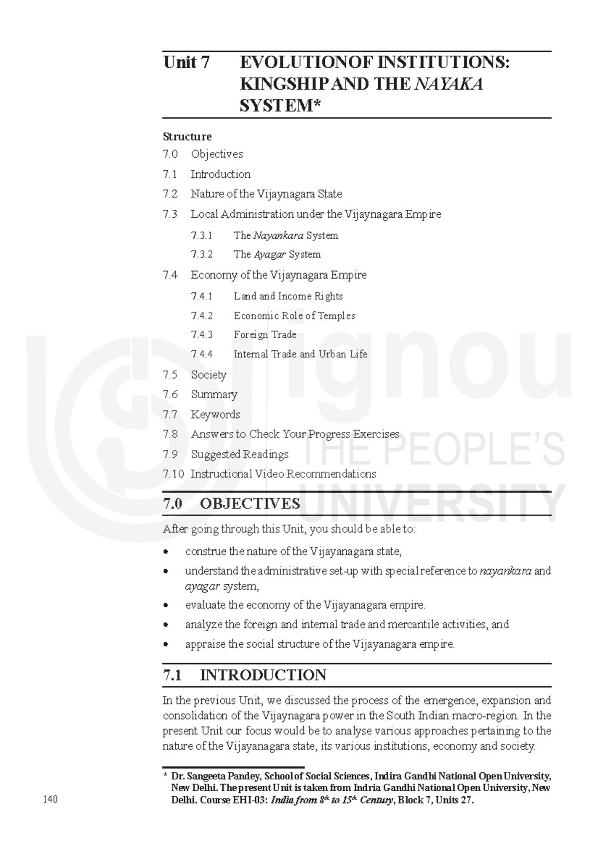 Unit-7: Analyzing the Vijayanagara Empire's Political and Economic ...