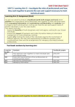 Unit 7 Task 1 - unit 7 - Unit 7 Task 1 Case study 2: Welling’s NHS Trust, Ward 3B Ward 3B is a ...