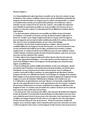 Cours 2 - COURS 2 Note de cours / Notes du manuel BASES PHYSIOLOGIQUES ...