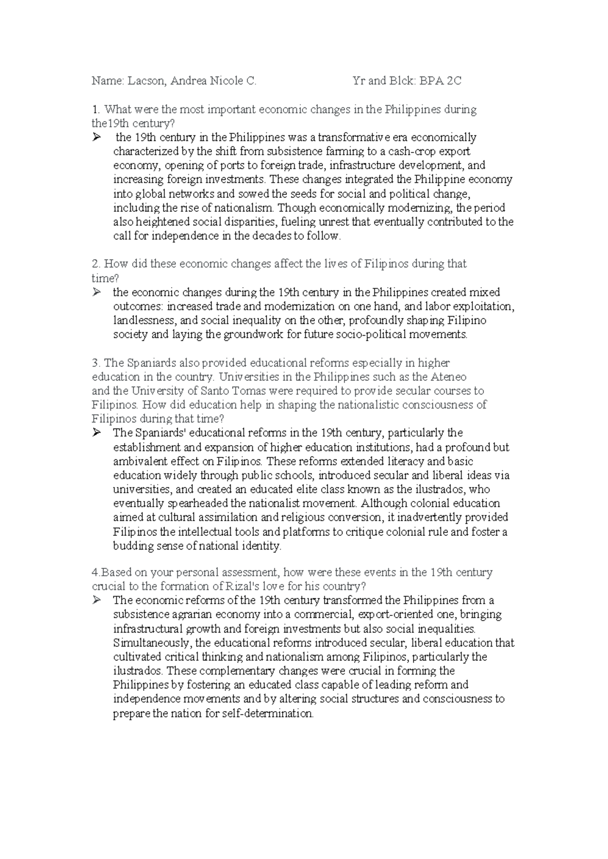 BPA 2C 1: Economic and Educational Transformations in 19th Century ...