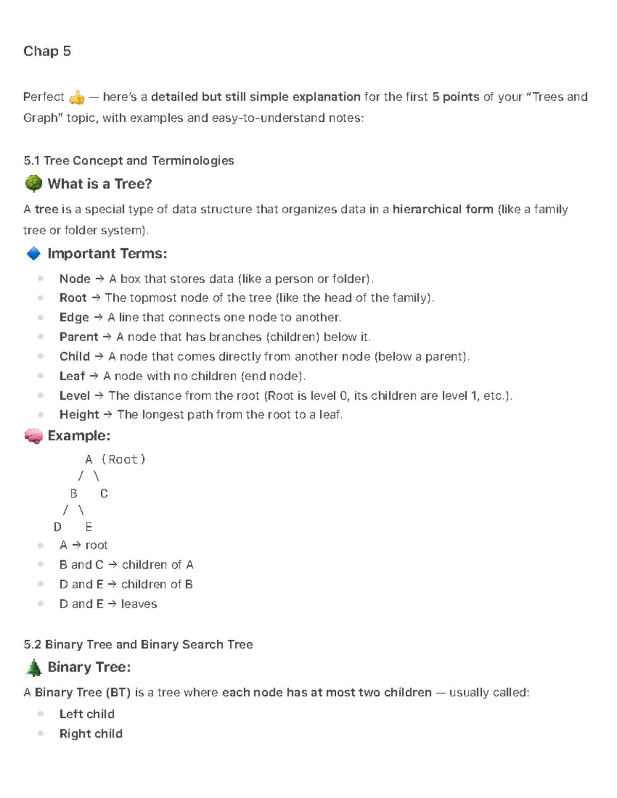 Chap 5 - Trees and Graphs: Concepts, Terminologies, and Operations ...