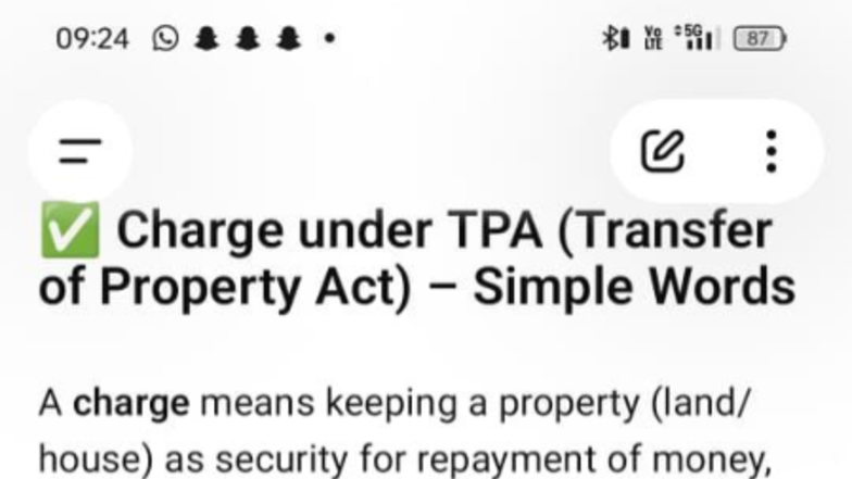 09:24 TPA Charge Explained: Security for Loan Repayment - Studocu