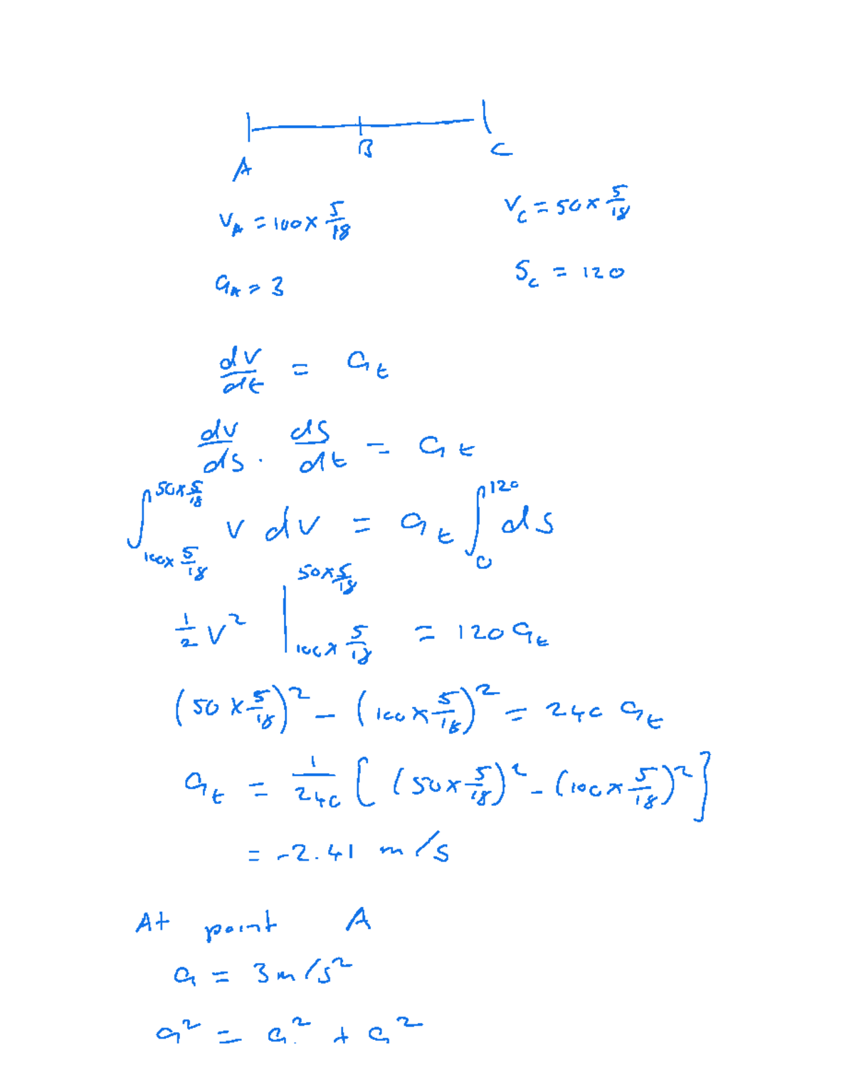 Tangential and Normal Components Lecture - Sc 120 - Studocu