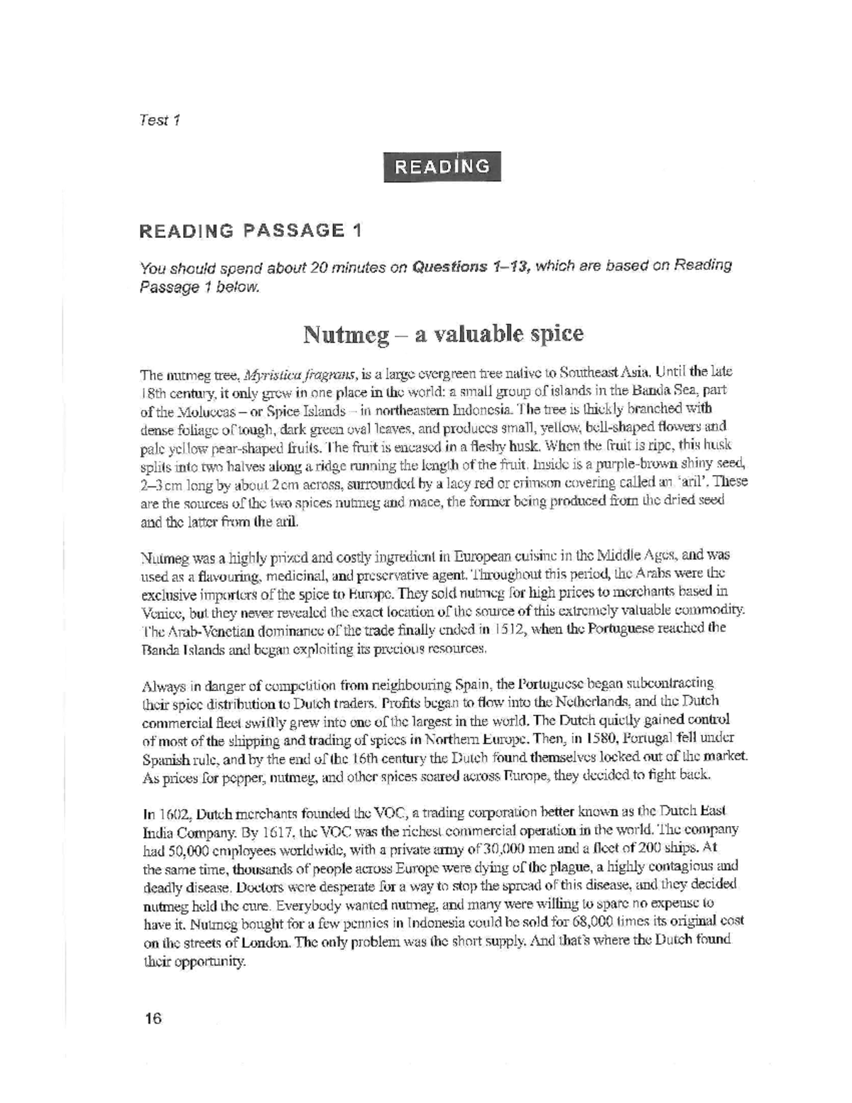 Reading 1 - practice exercise - ielts vocab - Studocu