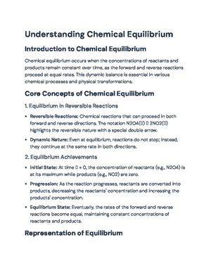 Chemical Equilibrium Calculations: Techniques and Examples Guide ...