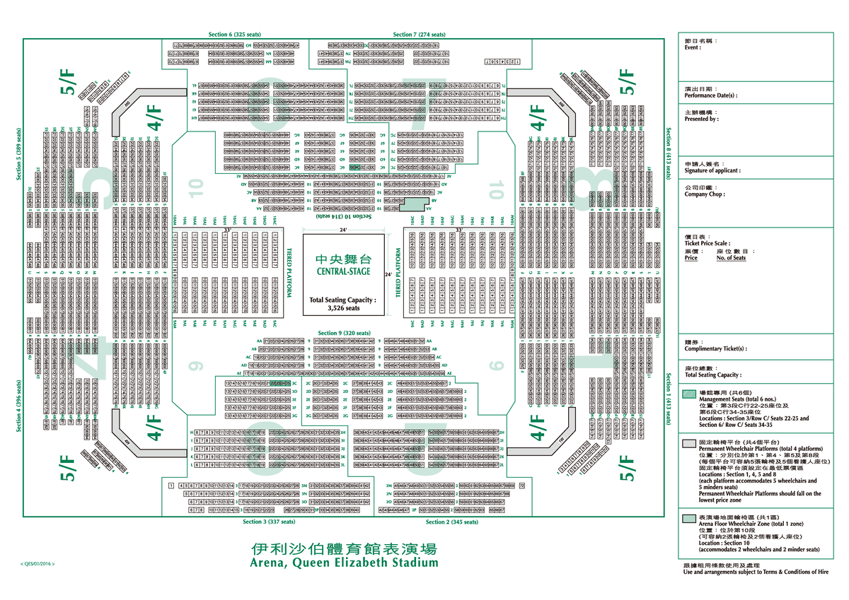 Central Stage Layout - Seating Arrangement Overview - Studocu