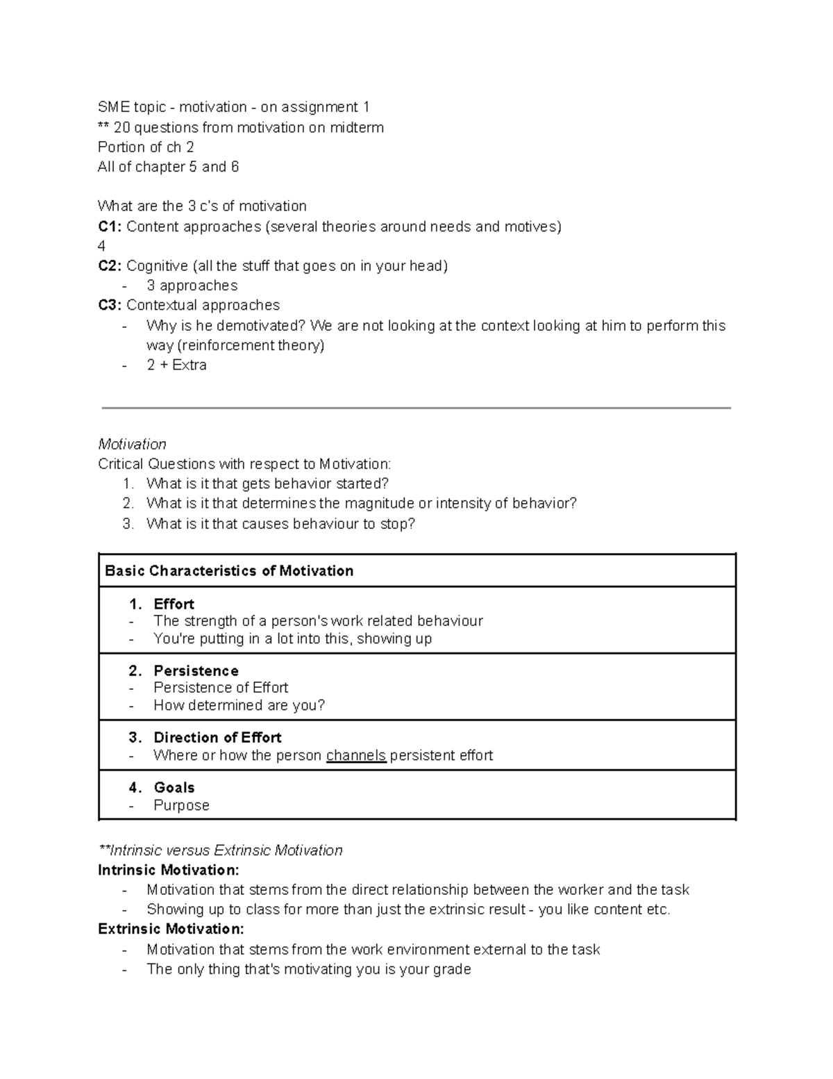 1BA3 Midterm Motivation Concepts: Key Theories & Applications - Studocu