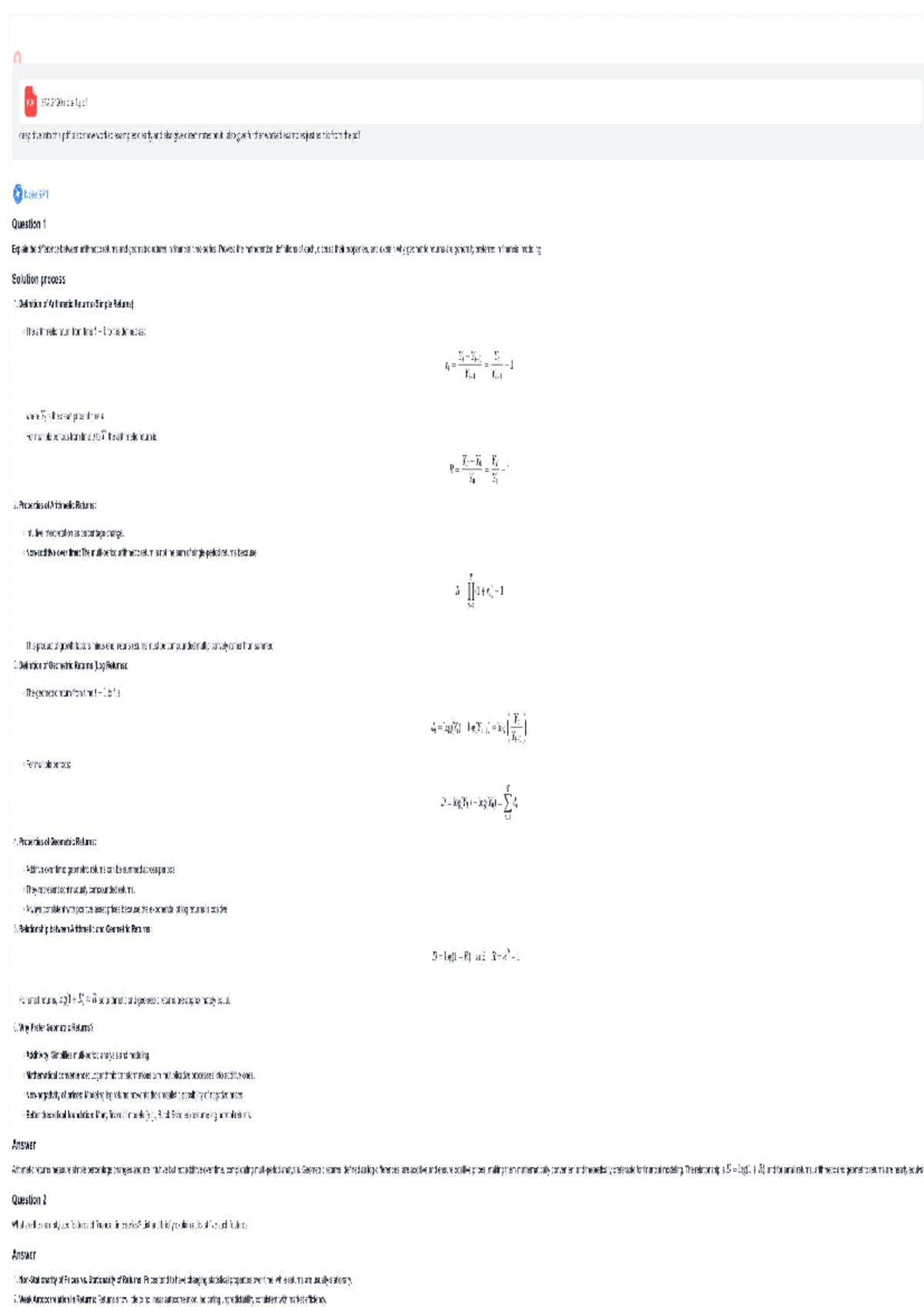 Financial Time Series Analysis: STA 2420 Notes and Examples - Studocu
