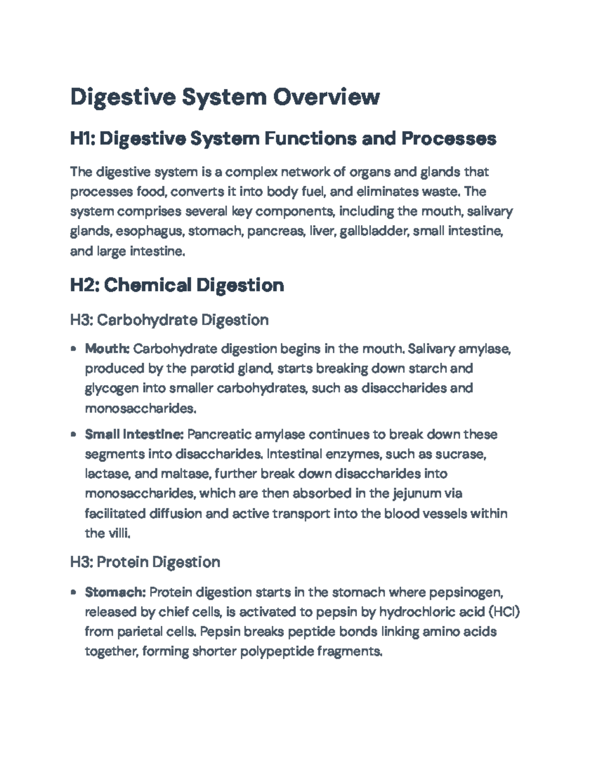 Digestive System Overview - Functions, Processes, and Disorders ...