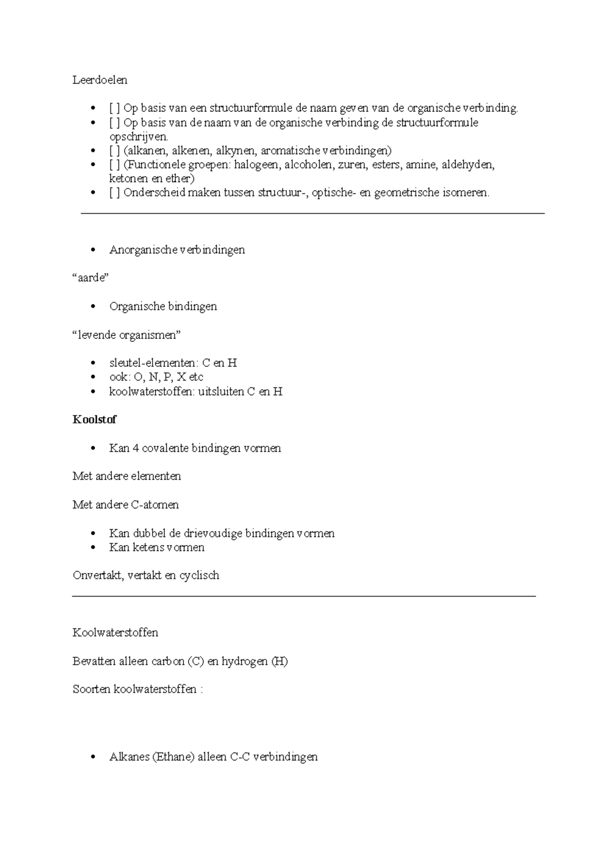 Structuurformules van Organische Verbindingen en Isomerie (CHEM101 ...