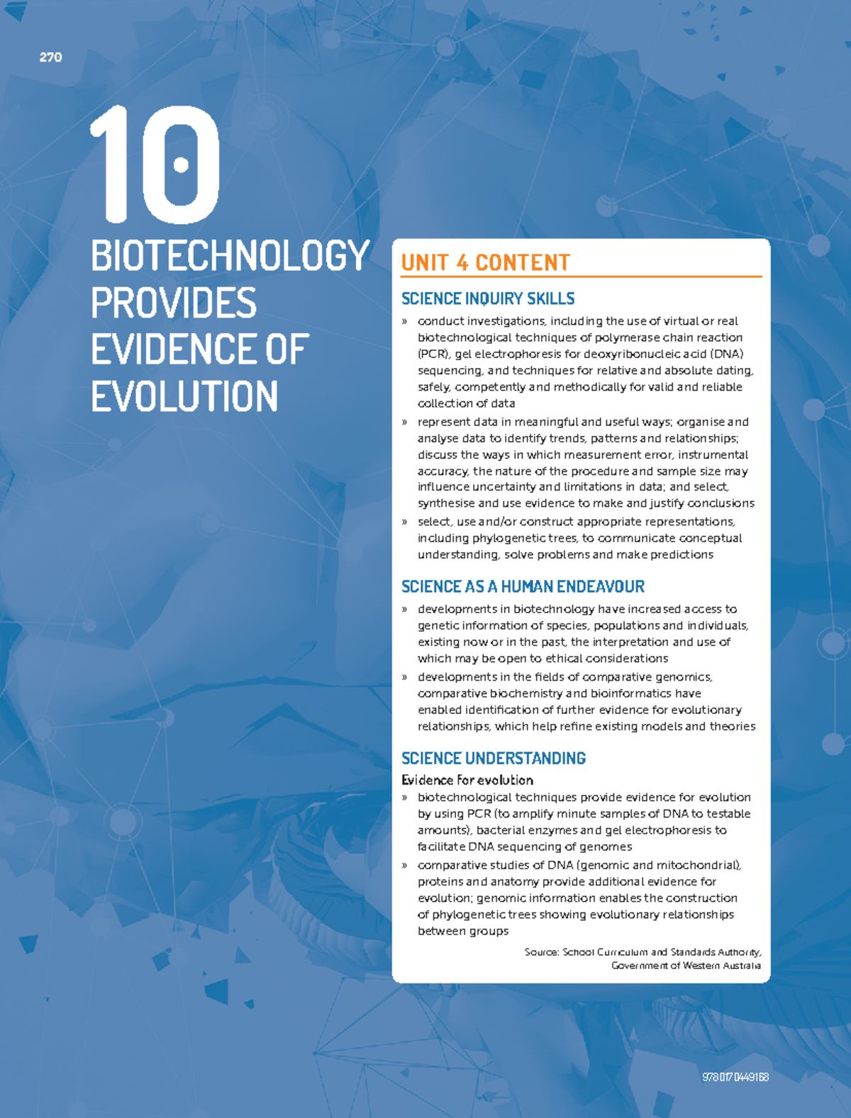 10 BIOTECHNOLOGY PROVIDES EVIDENCE OF EVOLUTION: UNIT 4 SCIENCE INQUIRY - Studocu