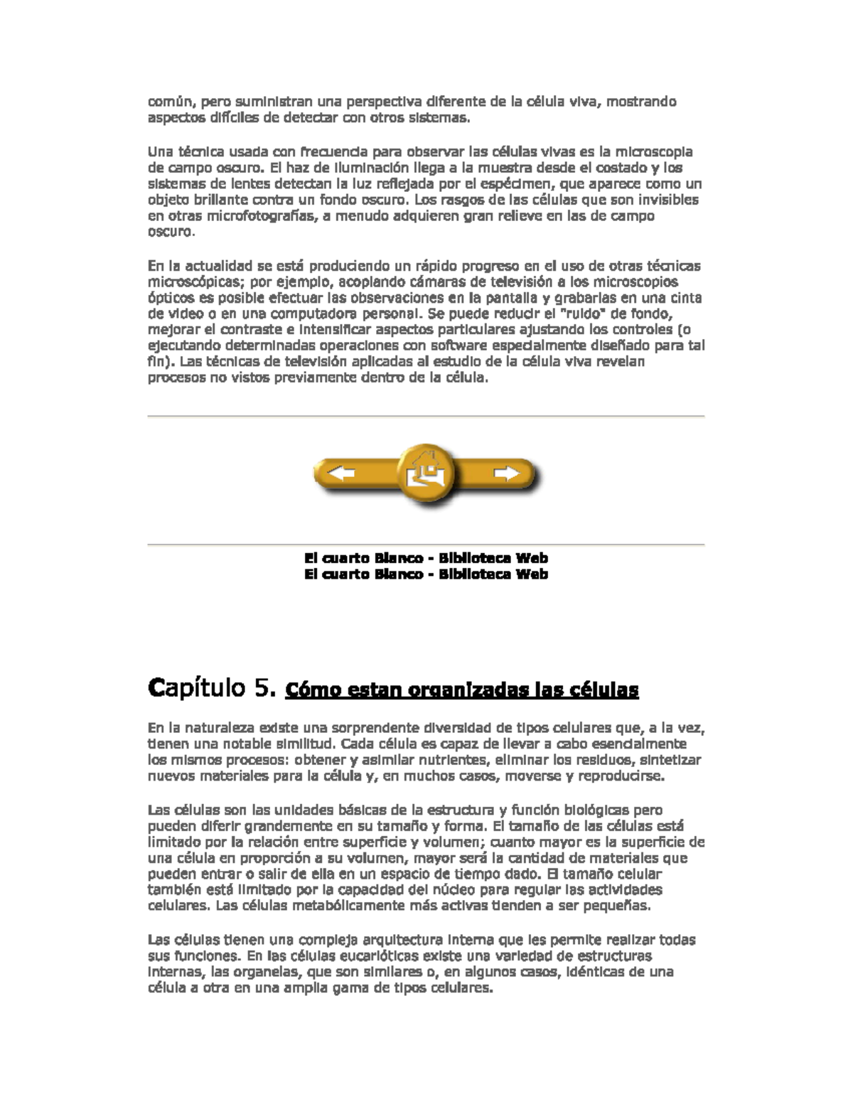 Célula - Resumen y conceptos clave de Curtis, 7ma ed. - Studocu