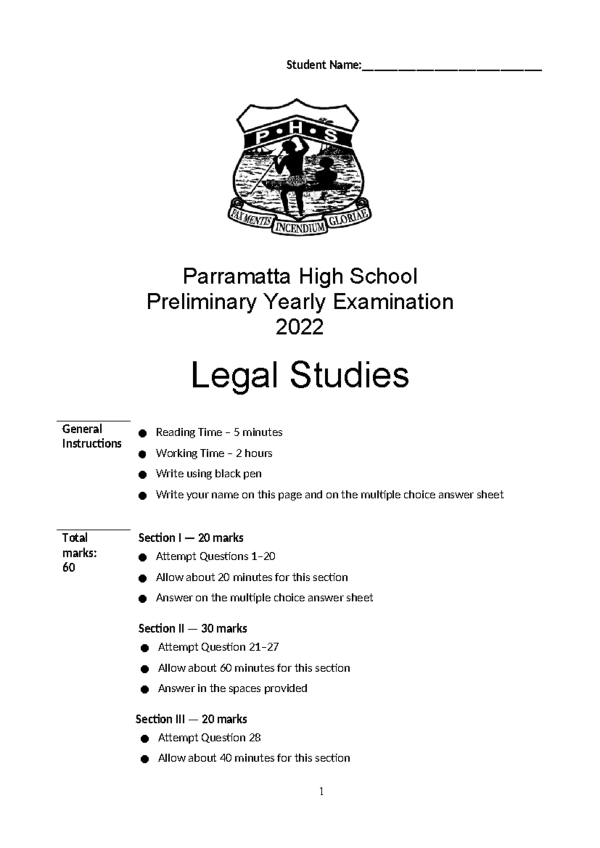 Preliminary Exam Practice Paper for Legal Studies (2023) - Studocu
