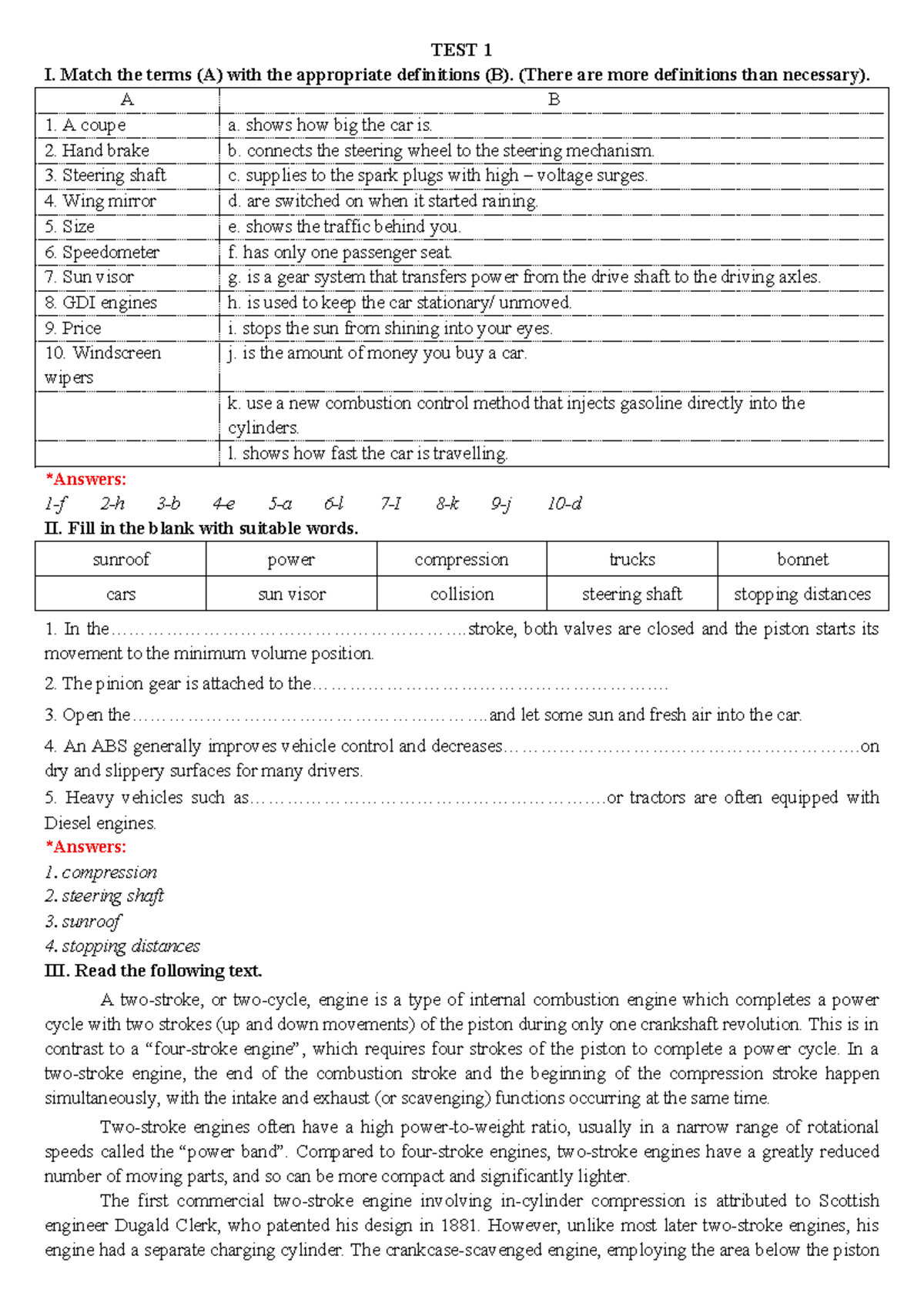 DC3OT18 TEST 1: Match Terms & Definitions with Fill-in-the-Blanks - Studocu