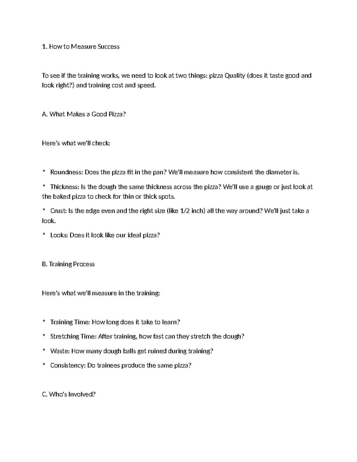 8-1 Discussion: Measuring Success in On-the-Job vs. Computer Training ...
