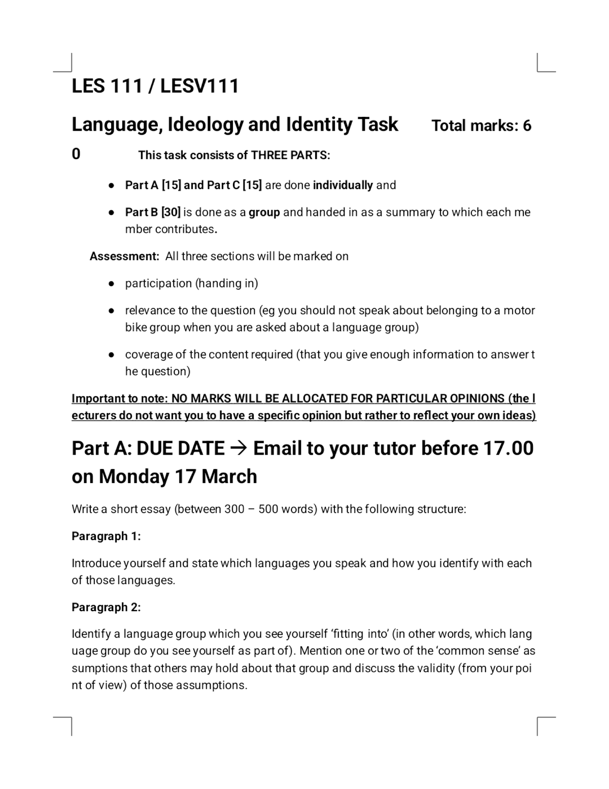 Final Exam Study Guide for CS101: Key Concepts and Topics - LES Language, Ideology and Identity ...