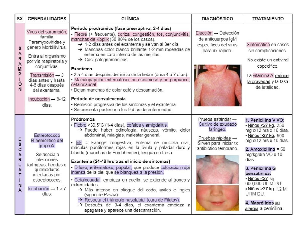 Comparativa de Enfermedades Exantemáticas: Diagnóstico y Tratamiento ...