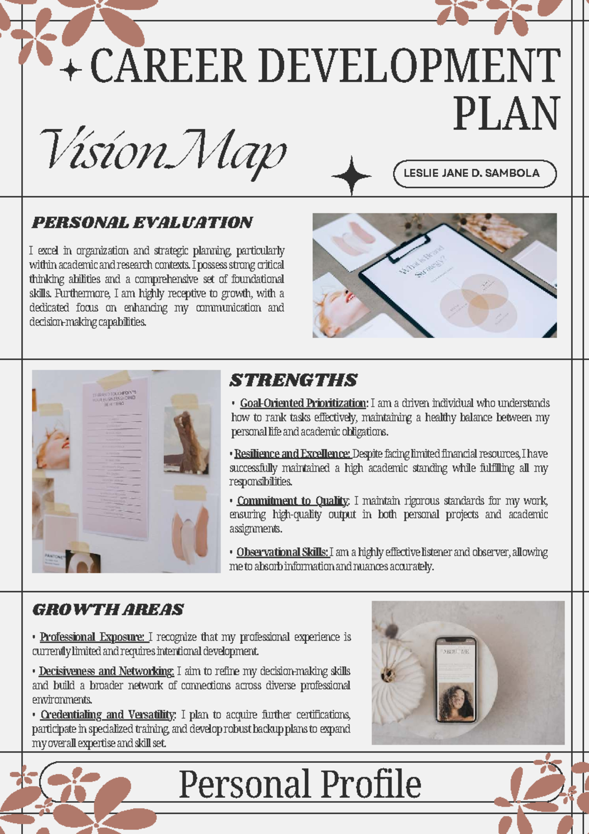 Career Development Plan: Vision Map for Leslie Jane D. Sambola - Studocu