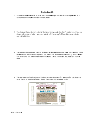 NUR+155+Math+Practice-2 - DOS:0124 - NUR 155 Math Practice Questions 2 ...