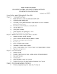 Applied Mathematics I - Math231 - AAU - Studocu