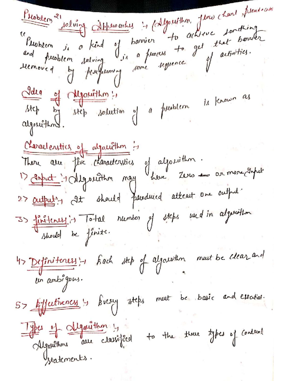 Algorithm and Flowchart Approaches for Problem Solving (CS101) - Studocu