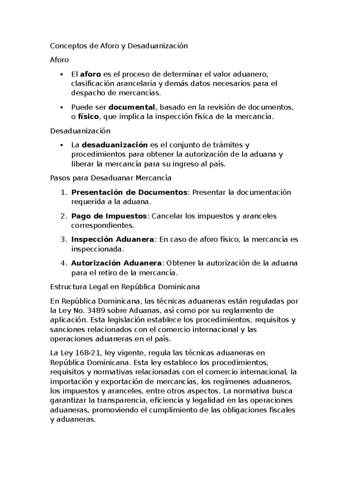 Aforo y Desaduanización: Proceso y Requisitos en RD - Guía Completa ...