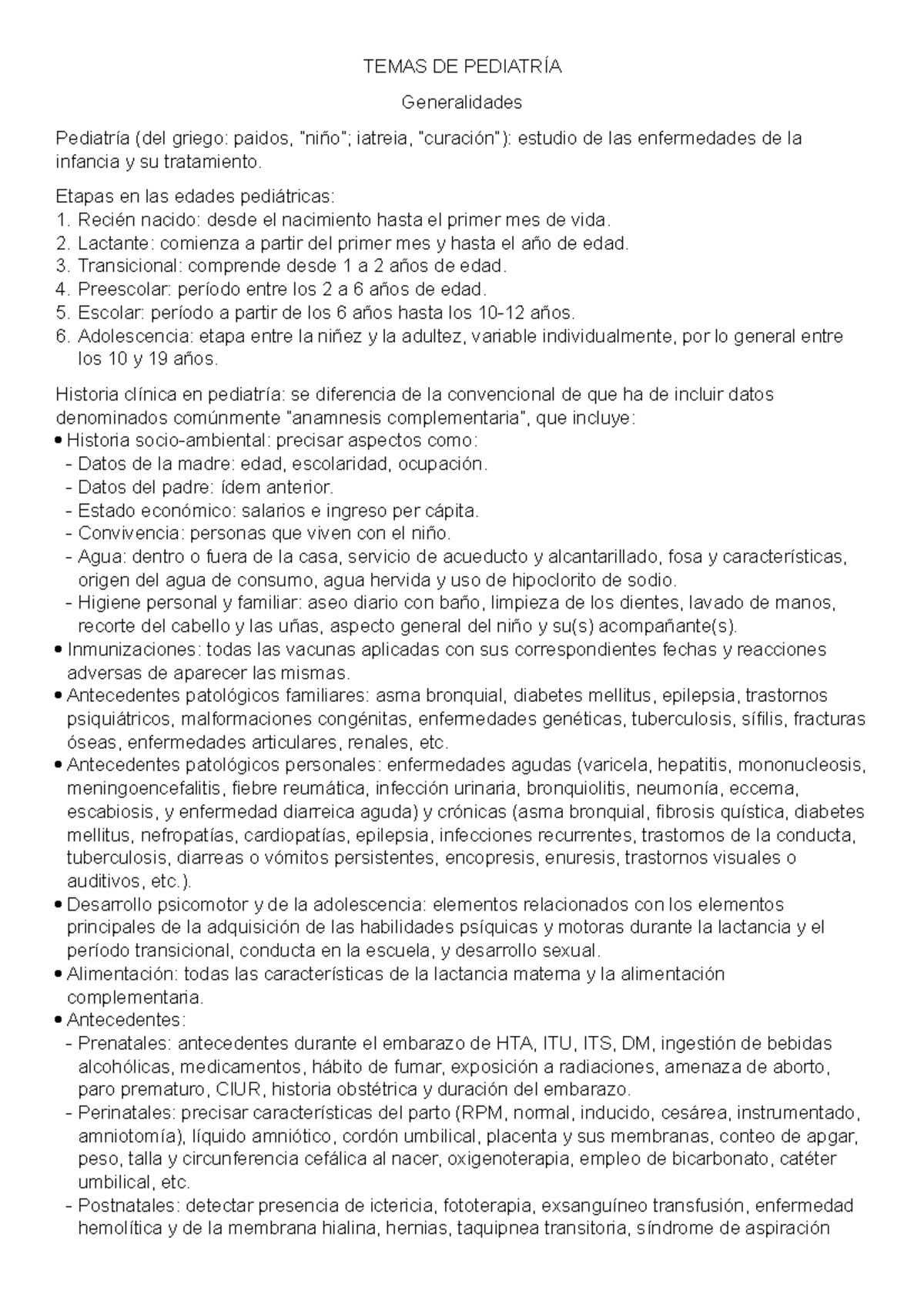 ASMA EN LA Infancia - Resumen Nelson. Tratado de pediatría - ASMA EN LA INFANCIA El asma es una ...