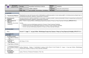 Matatag Lesson PLAN format - MATATAG LESSON PLAN TEMPLATE MATATAG K to ...