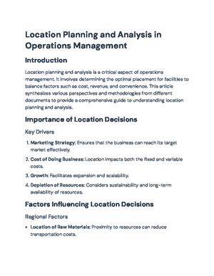 Decision Theory in Operations Management: A Comprehensive Overview ...