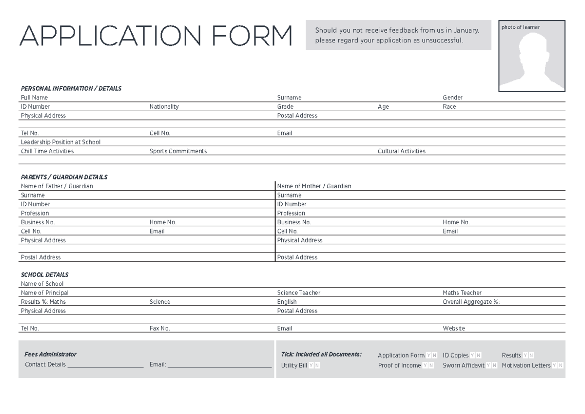 Sanral-Scholarship-Application-Form - PERSONAL INFORMATION / DETAILS ...