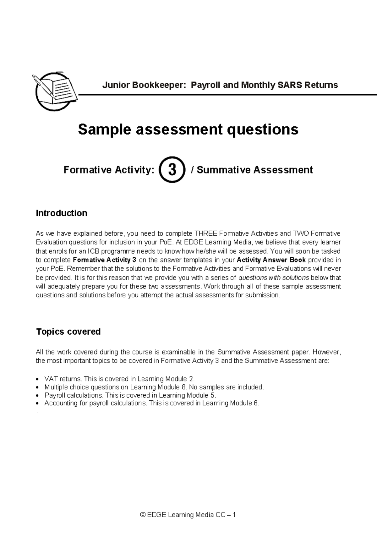 73470161-Sample-Assessment-Summative - Sample assessment questions ...