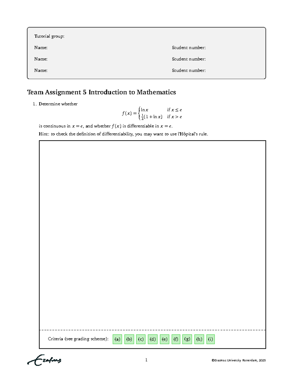 Team Assignment 5: Practice Questions for Intro to Mathematics ...