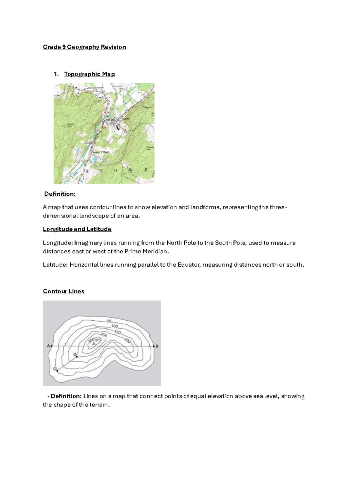Grade 9 Geography Revision Notes: Key Concepts & Development Gaps - Studocu