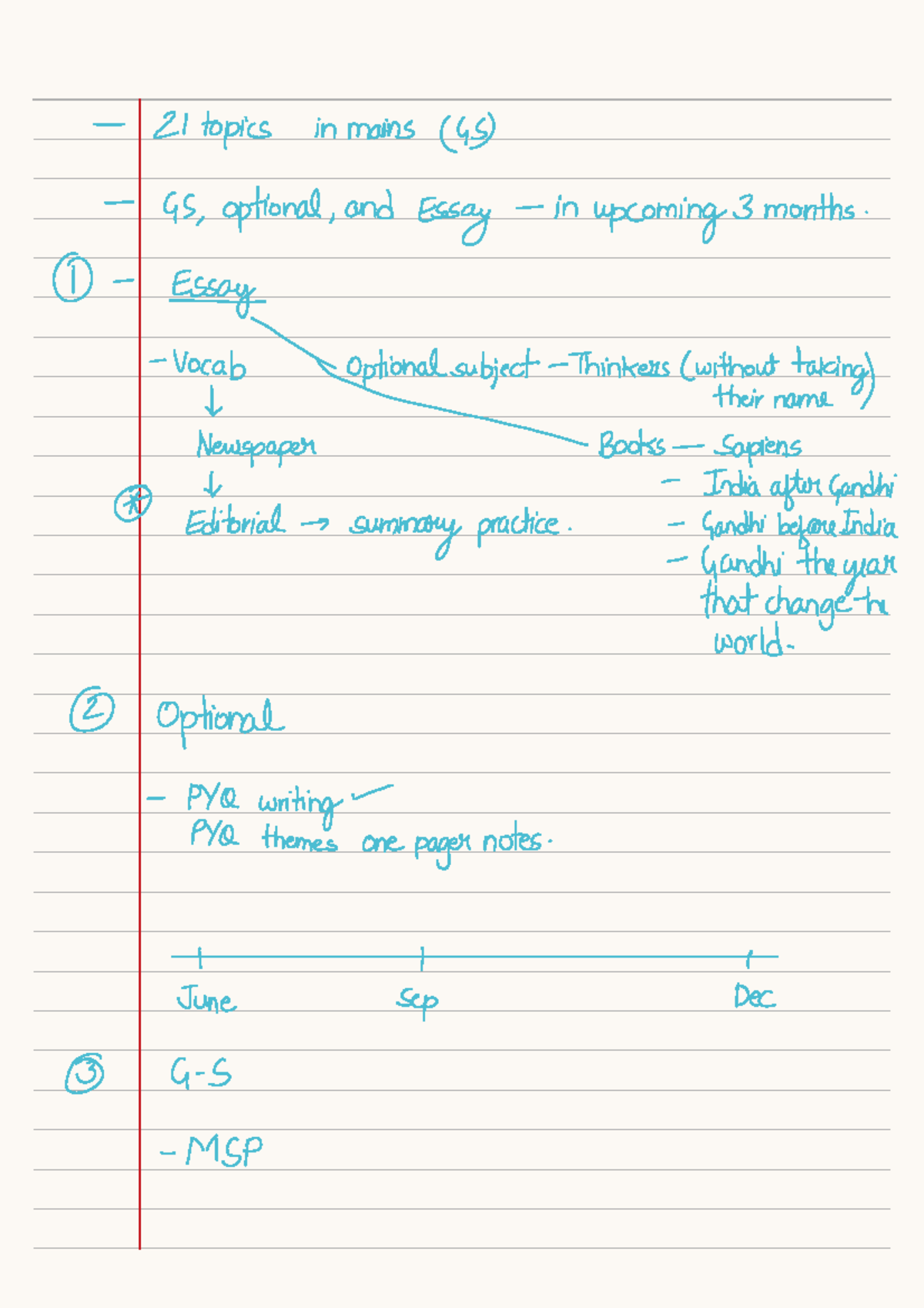 MSP Planning for GS, Optional, and Essay Topics (21 Topics) - Studocu