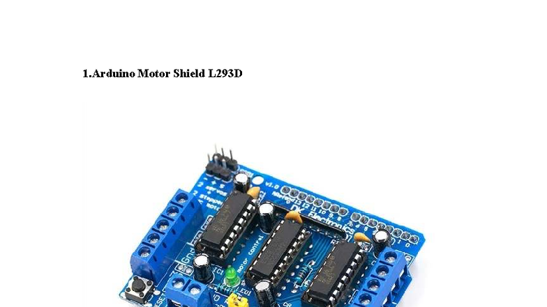 Xth - Xe Tự Hành với Arduino Motor Shield L293D - Studocu