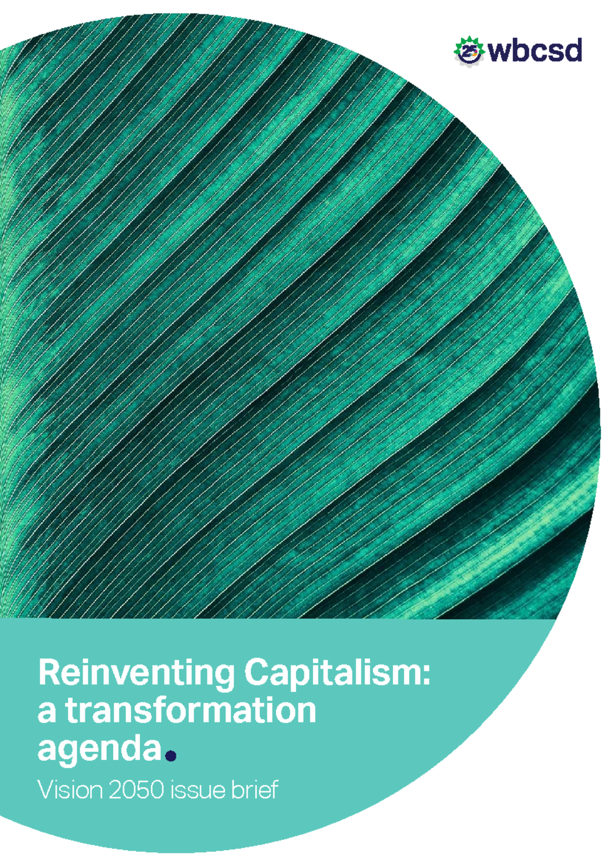 Capitalism Reinvented: WBCSD Vision 2050 Issue Brief - Studocu