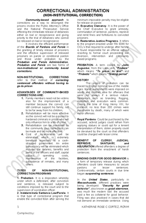 Rules-ON- Parole - Department of Justice BOARD OF PARDONS AND PAROLE ...