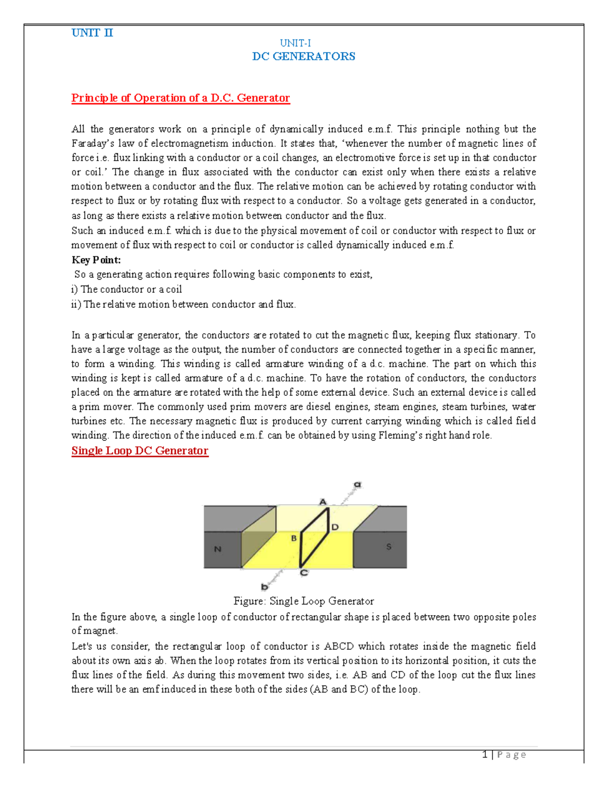 DC Machines 1: Detailed Notes on DC Generators and Their Operations ...