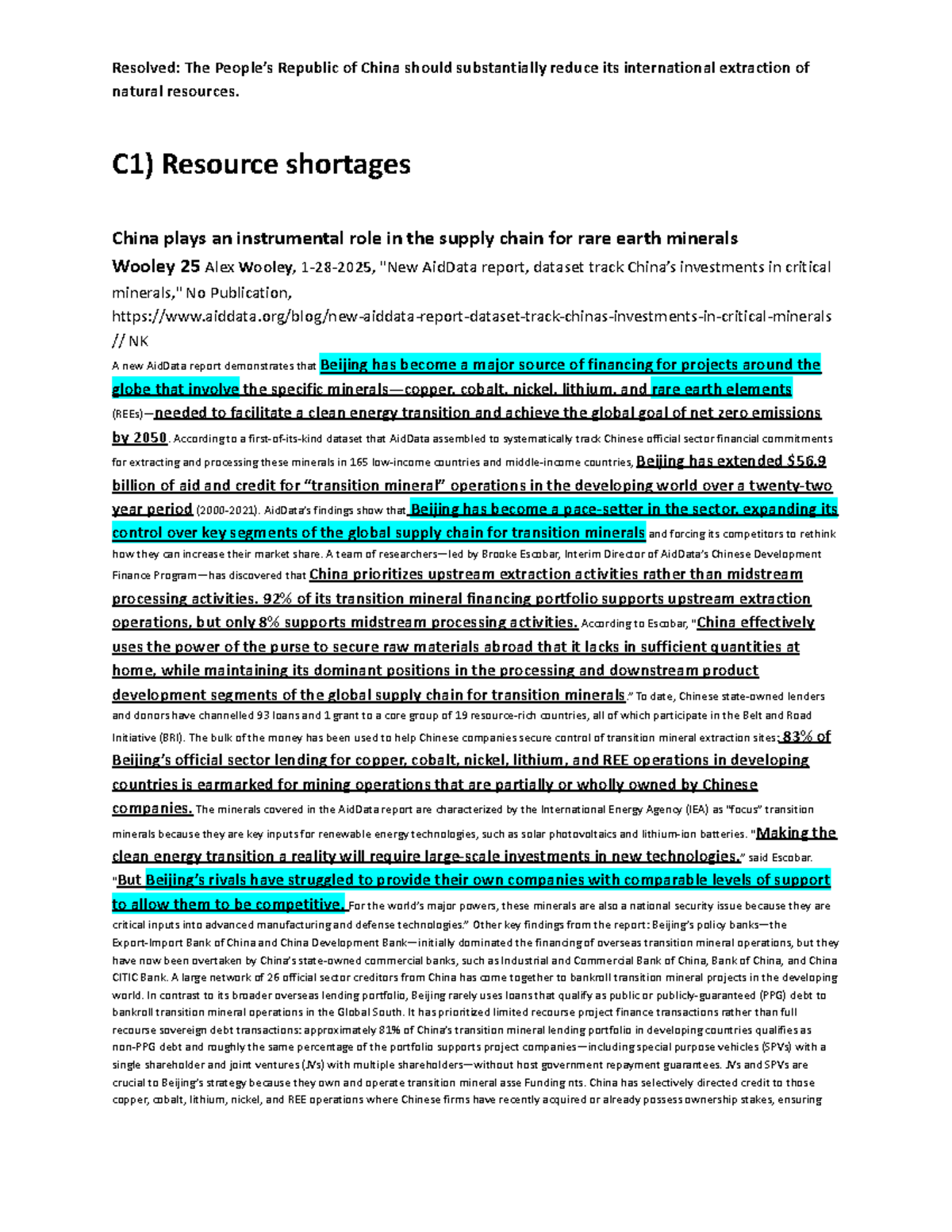 C1) The Role of China in Global Rare Earth Resource Management: A ...